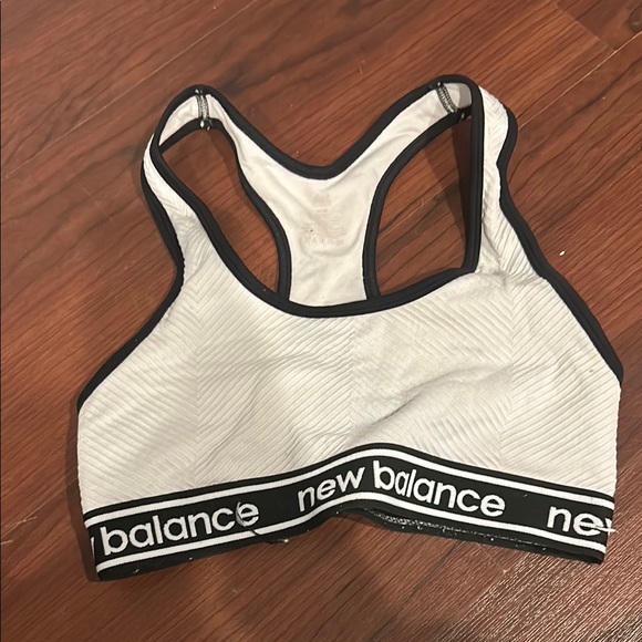 New Balance | Tops | New Balance White And Black Crop Tank Top | Poshmark